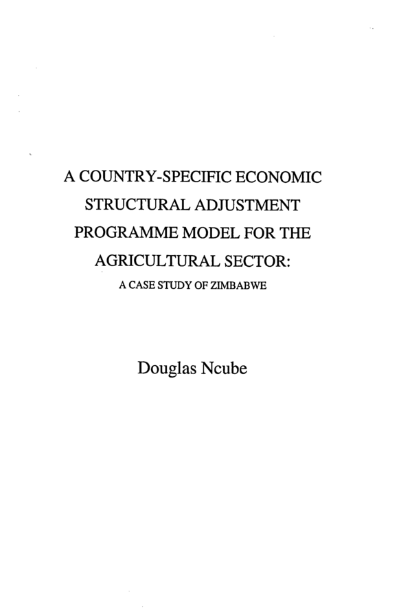 (PDF) A country-specific economic structural adjustment programme model ...