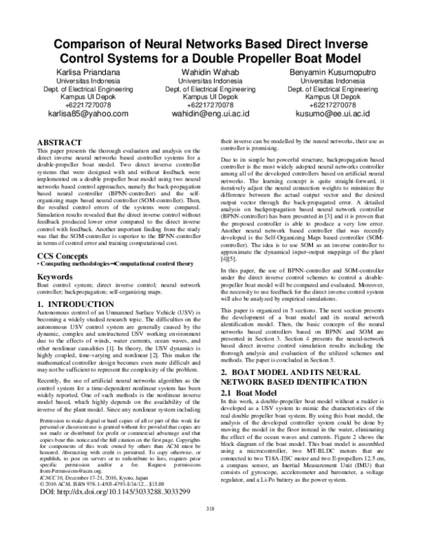 Pdf Comparison Of Neural Networks Based Direct Inverse Control