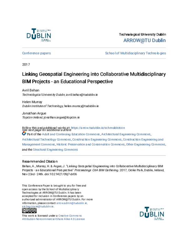 (PDF) Linking Geospatial Engineering into Collaborative ...