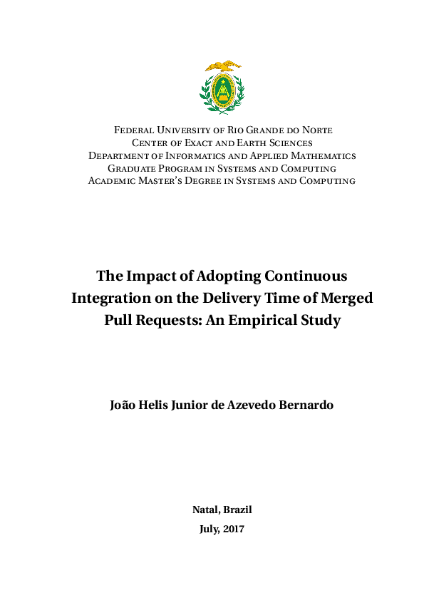 (PDF) The impact of adopting continuous integration on the delivery ...