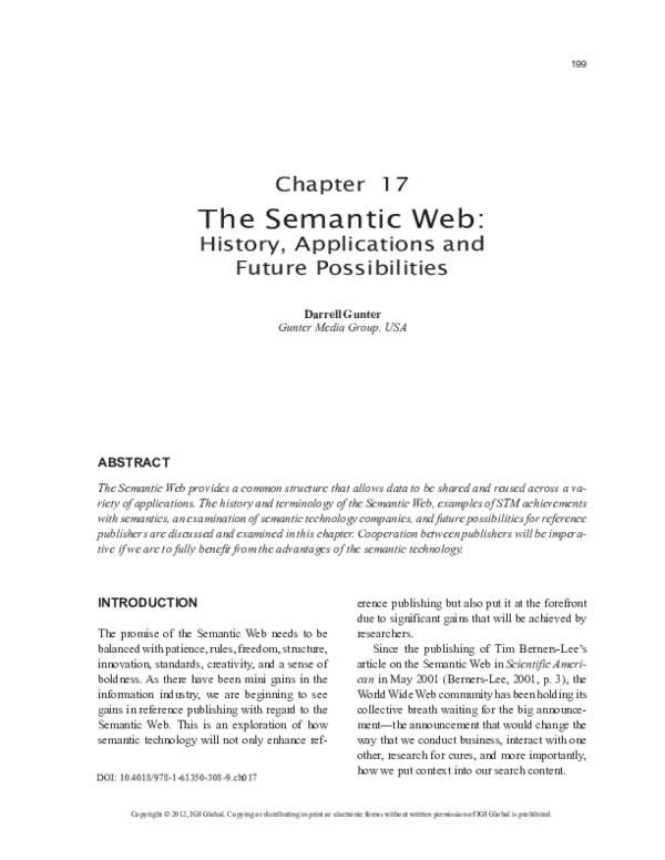 (PDF) The Semantic Web