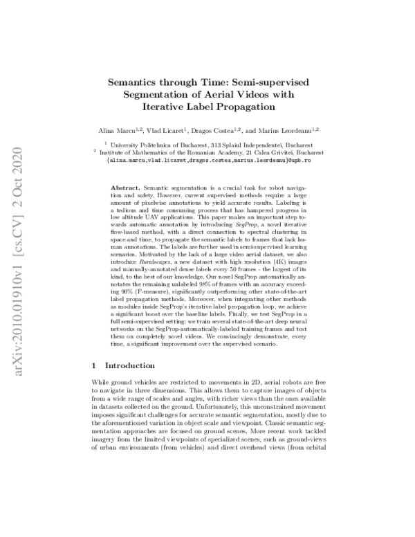 (PDF) Semantics through Time: Semi-supervised Segmentation of Aerial Videos with Iterative Label ...