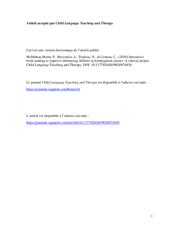 (PDF) Interactive book-reading to improve inferencing abilities in ...