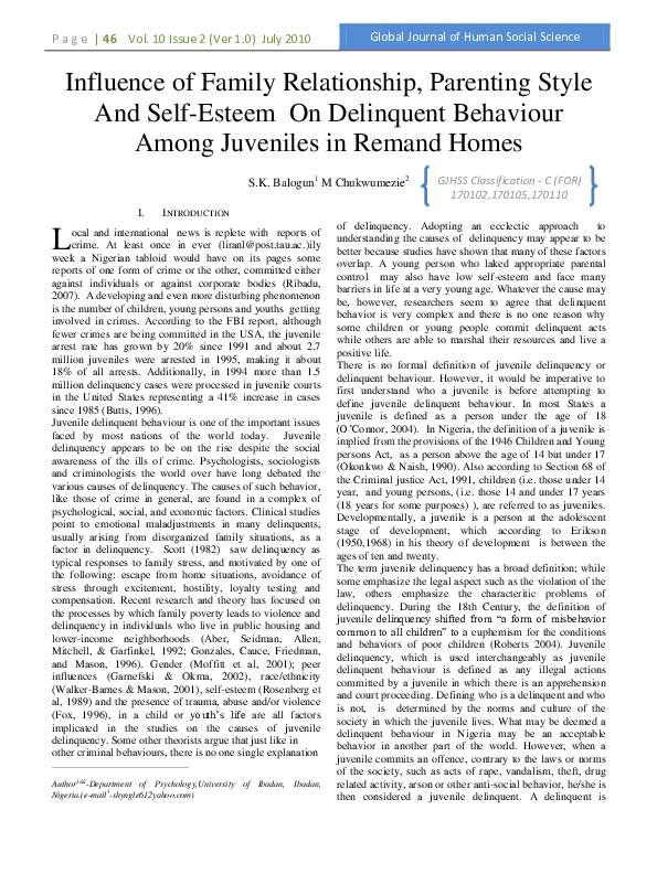 (PDF) Influence of Family Relationship, Parenting Style And Self-Esteem ...