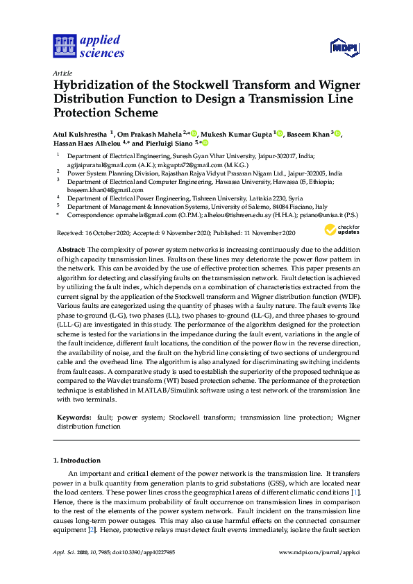 (PDF) Hybridization of the Stockwell Transform and Wigner Distribution ...