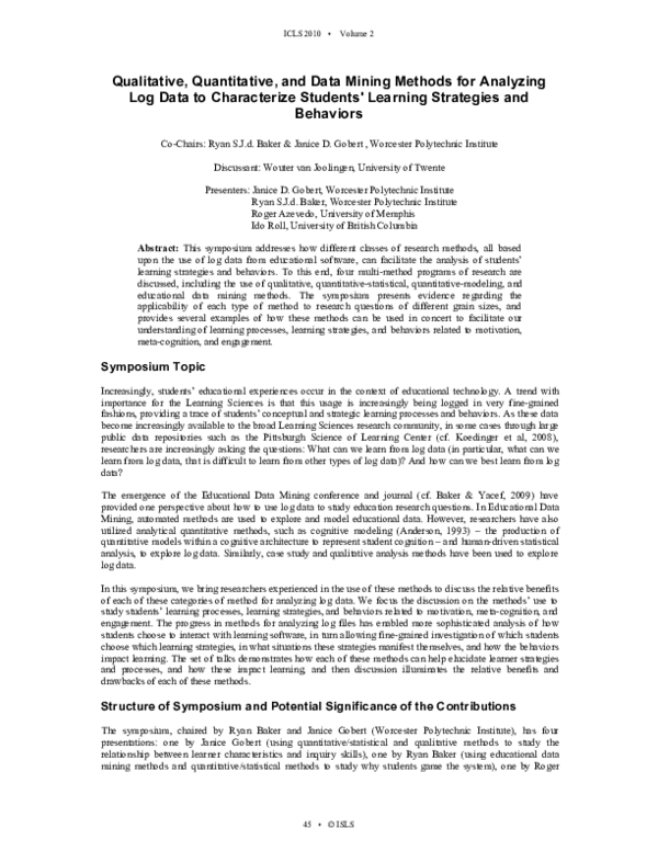 (PDF) Qualitative, quantitative, and data mining methods for analyzing ...