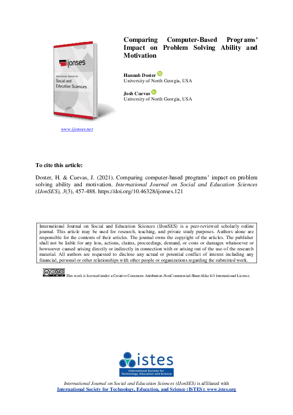(PDF) Comparing Computer-Based Programs' Impact on Problem Solving ...