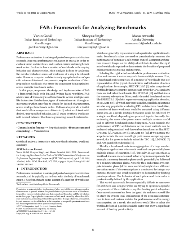(PDF) FAB: Framework for Analyzing Benchmarks