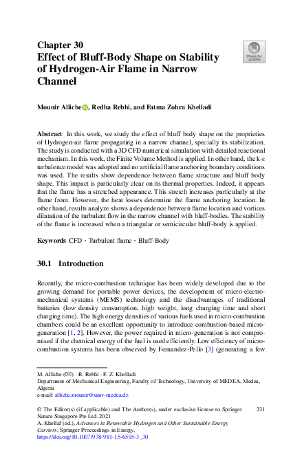 (PDF) Effect of Bluff-Body Shape on Stability of Hydrogen-Air Flame in ...