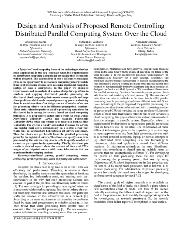 (PDF) Design and Analysis of Proposed Remote Controlling Distributed ...