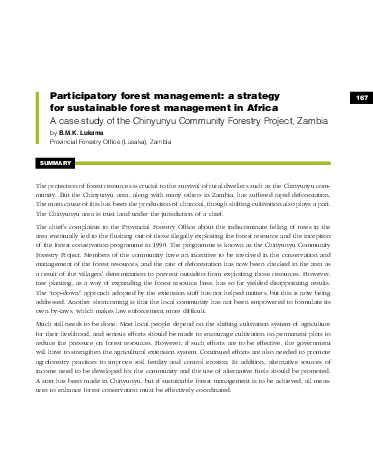 (PDF) Participatory forest management: a strategy for sustainable ...
