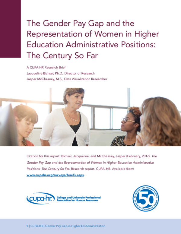 (PDF) The Gender Pay Gap and the Representation of Women in Higher ...
