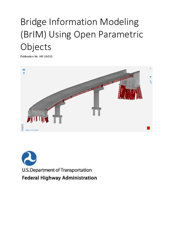 (PDF) Bridge Information Modeling (BrIM) Using Open Parametric Objects