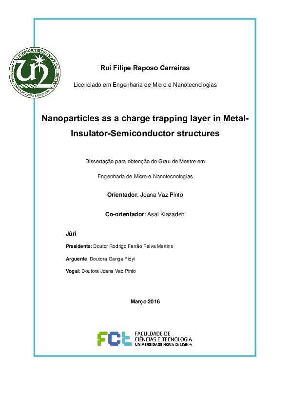 (PDF) Nanoparticles as a charge trapping layer in Metal-Insulator ...