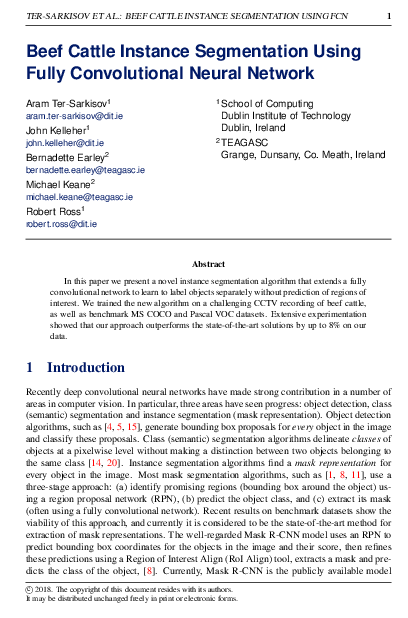 Pdf Beef Cattle Instance Segmentation Using Fully Convolutional Neural Network