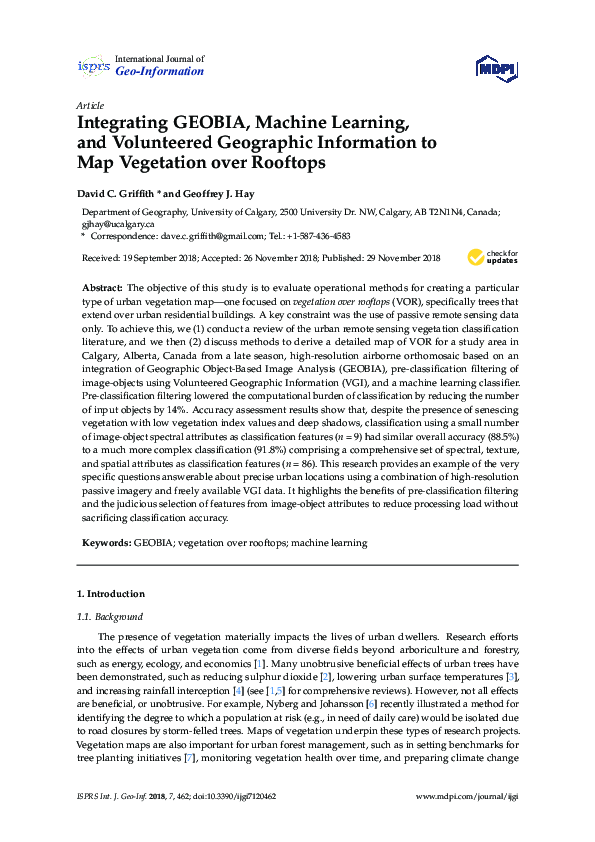 (PDF) Integrating GEOBIA, Machine Learning, and Volunteered Geographic Information with Map ...
