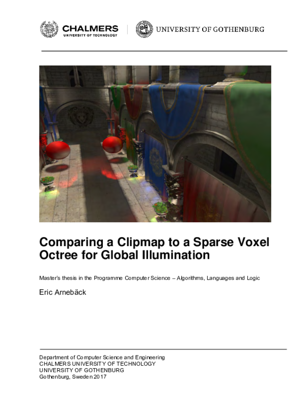 (PDF) Comparing a Clipmap to a Sparse Voxel Octree for Global Illumination