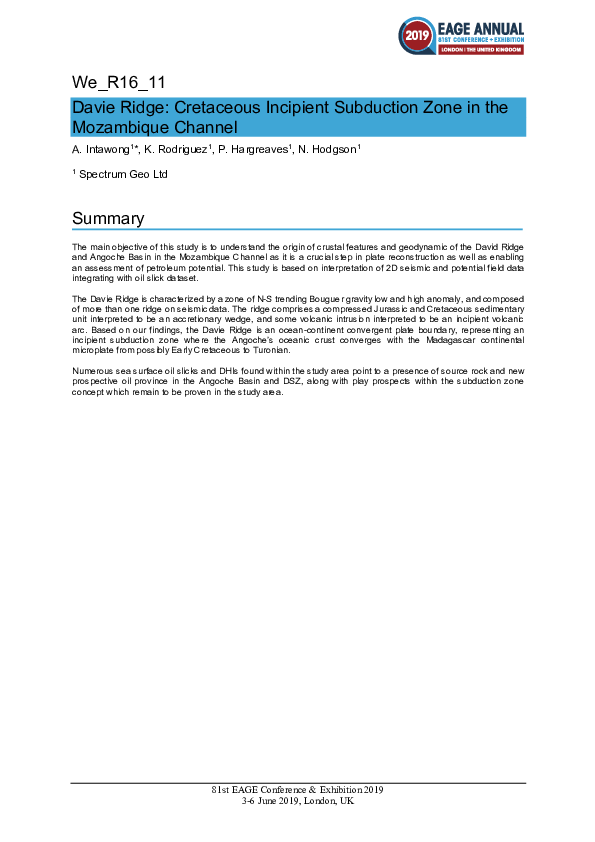 (PDF) Davie Ridge: Cretaceous Incipient Subduction Zone in the ...
