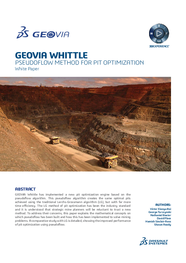 (PDF) Pseudoflow Method for Pit Optimization