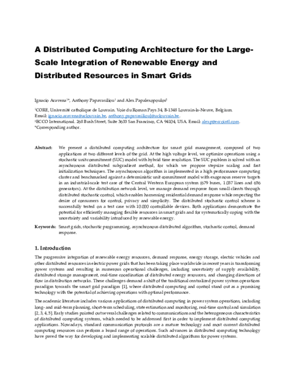(PDF) A Distributed Computing Architecture for the Large-Scale ...