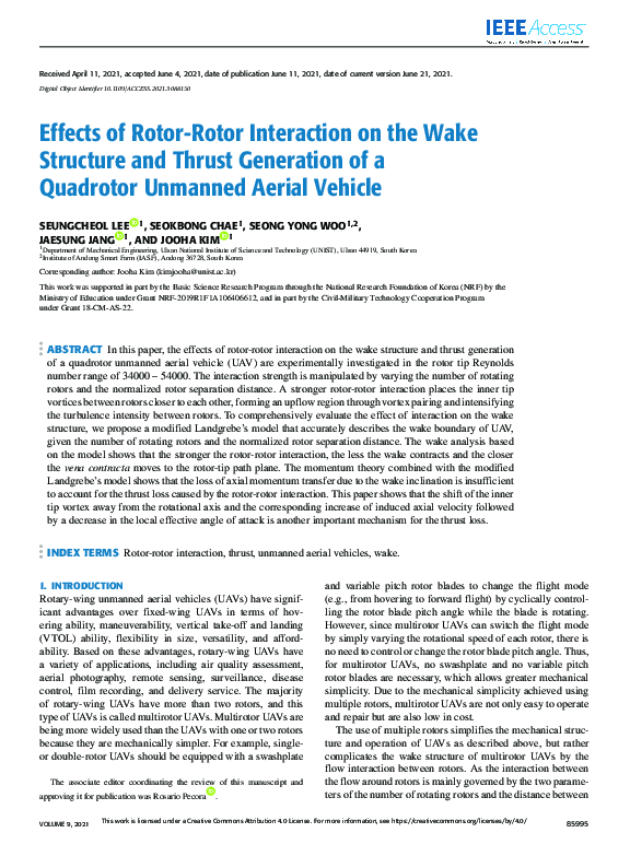 Pdf Effects Of Rotor Rotor Interaction On The Wake Structure And