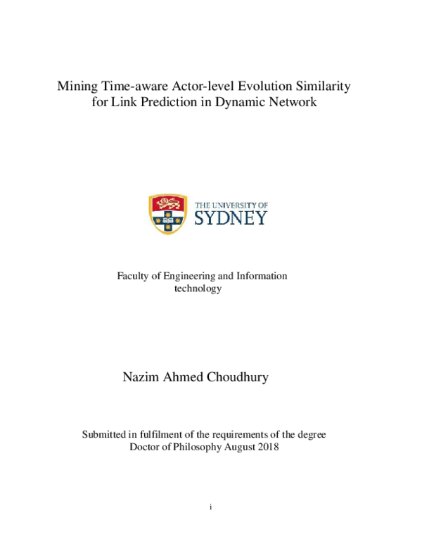 Pdf Mining Time Aware Actor Level Evolution Similarity For Link Prediction In Dynamic Network