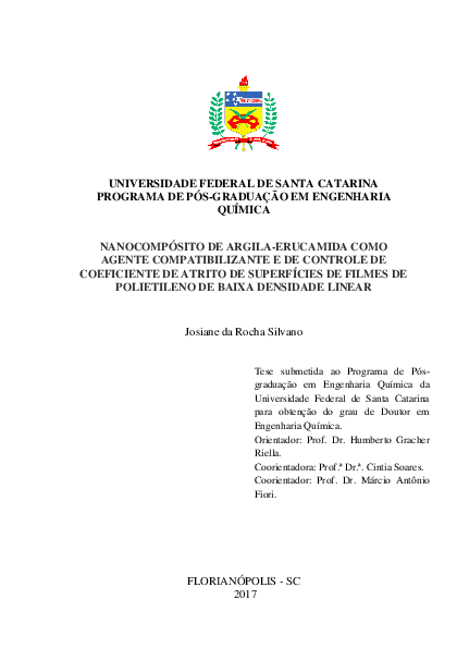 (PDF) Nanocompósito de argila-erucamida como agente compatibilizante e ...