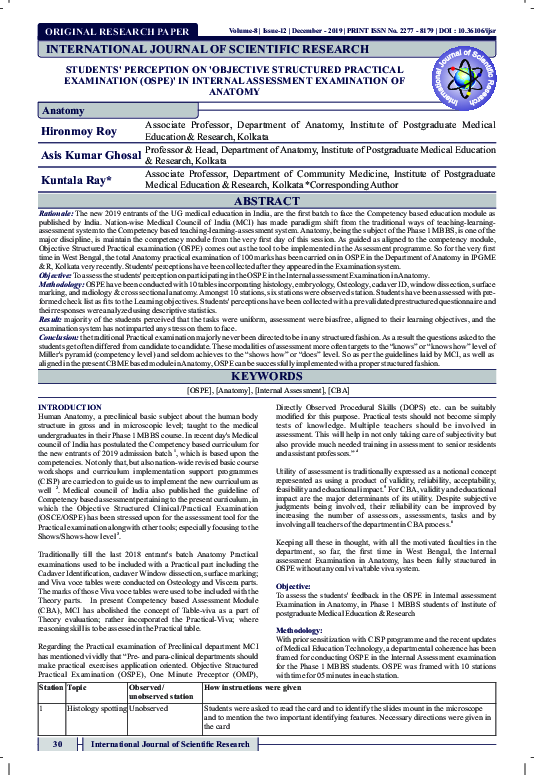 (PDF) Students' perception on 'Objective Structured Practical ...