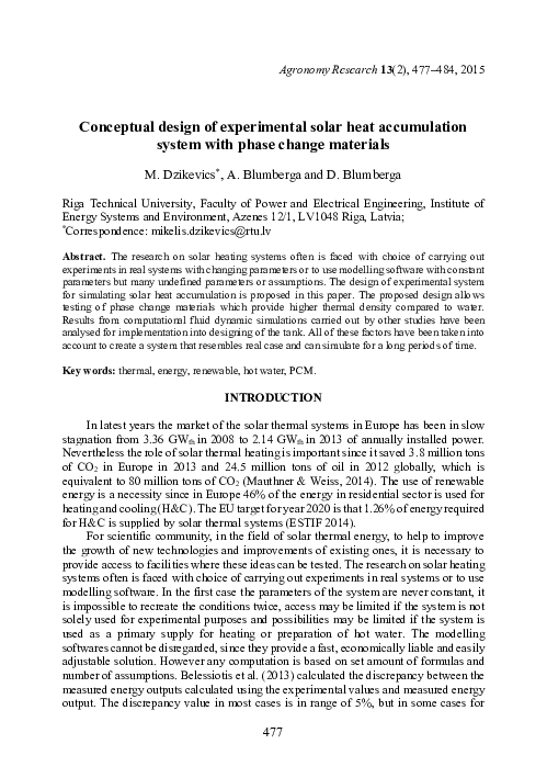 (PDF) Conceptual Design of Experimental Solar Heat Accumulation System ...