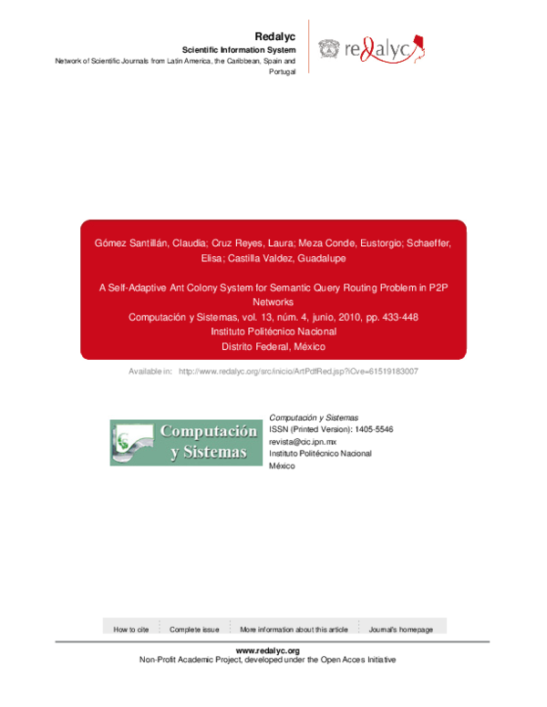 (PDF) A Self-Adaptive Ant Colony System for Semantic Query Routing ...