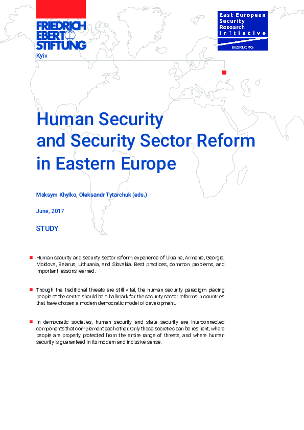 (PDF) Human Security and Security Sector Reform in Eastern Europe