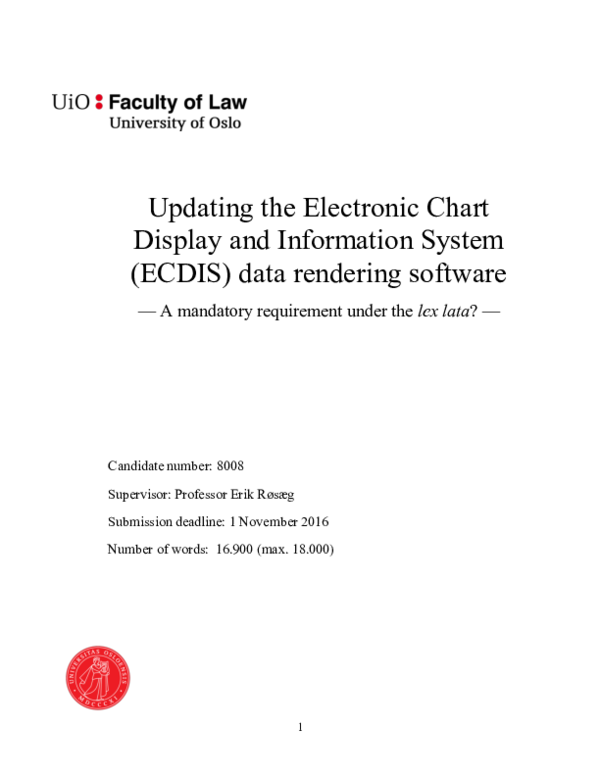 (PDF) Updating the Electronic Chart Display and Information System ...