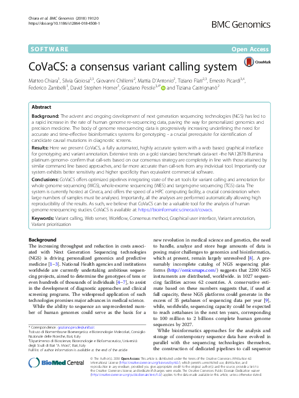 (PDF) CoVaCS: a consensus variant calling system