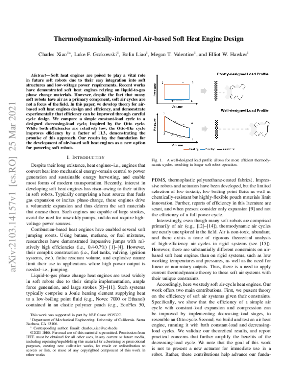 (PDF) Thermodynamically-informed Air-based Soft Heat Engine Design