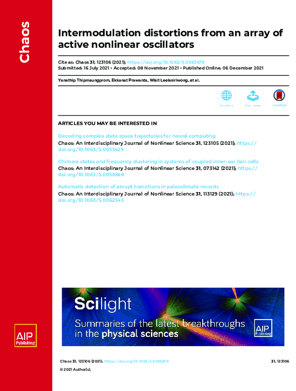 (PDF) Intermodulation distortions from an array of active nonlinear ...