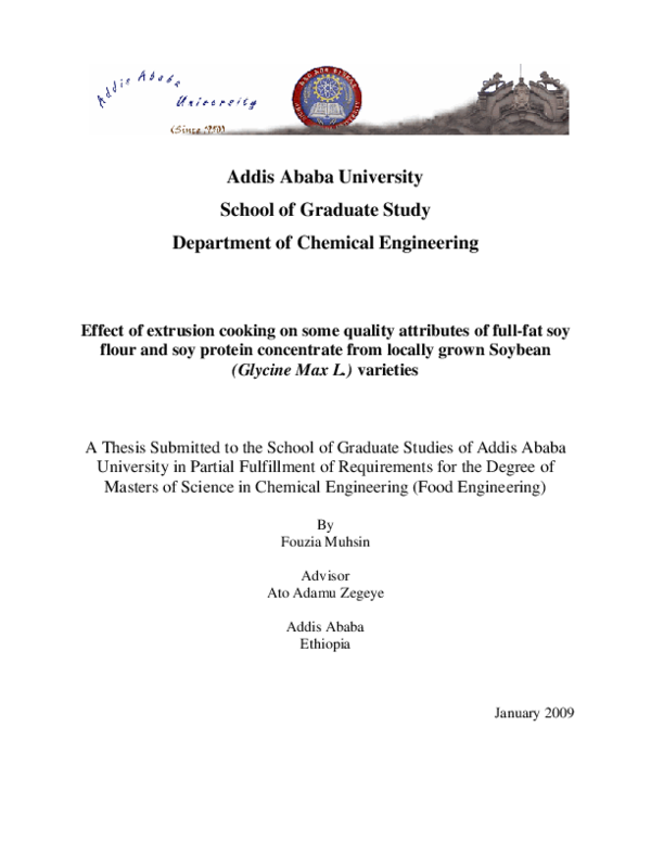 (PDF) Effect of extrusion cooking on some quality attributes of full ...