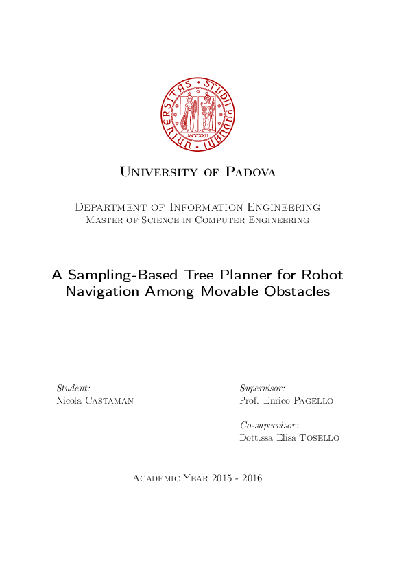(PDF) A Sampling-Based Tree Planner for Robot Navigation Among Movable Obstacles | elisa tosello ...