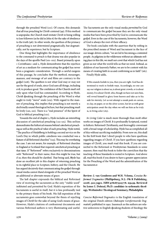 (PDF) J. van Genderen and W. H. Velema, Concise Reformed Dogmatics (P&R ...