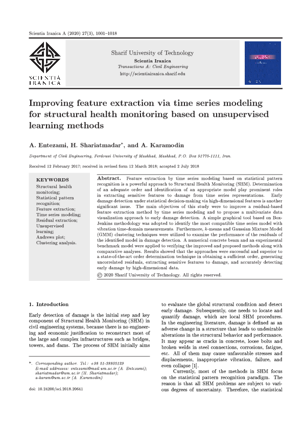 (PDF) Improving feature extraction via time series modeling for ... (PDF) Improving feature extraction via time series modeling for ...