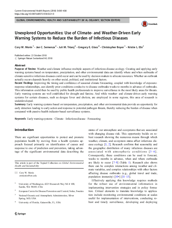 (PDF) Unexplored Opportunities: Use of Climate- and Weather-Driven ...