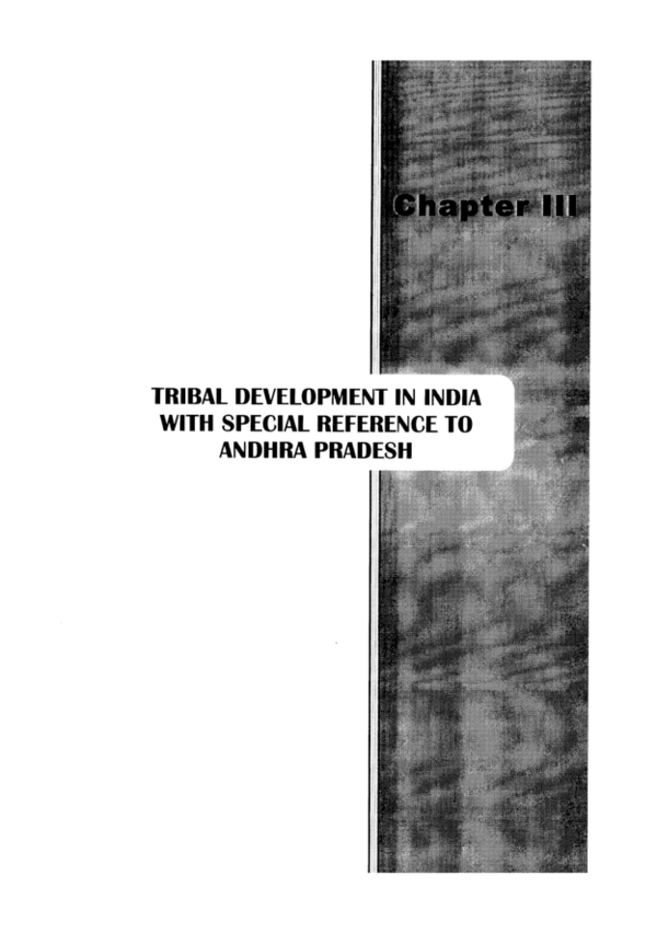 (PDF) Tribal Development in India