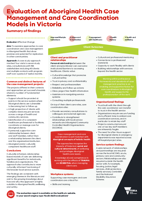 (PDF) Evaluation of Aboriginal Health Case Management and Care ...