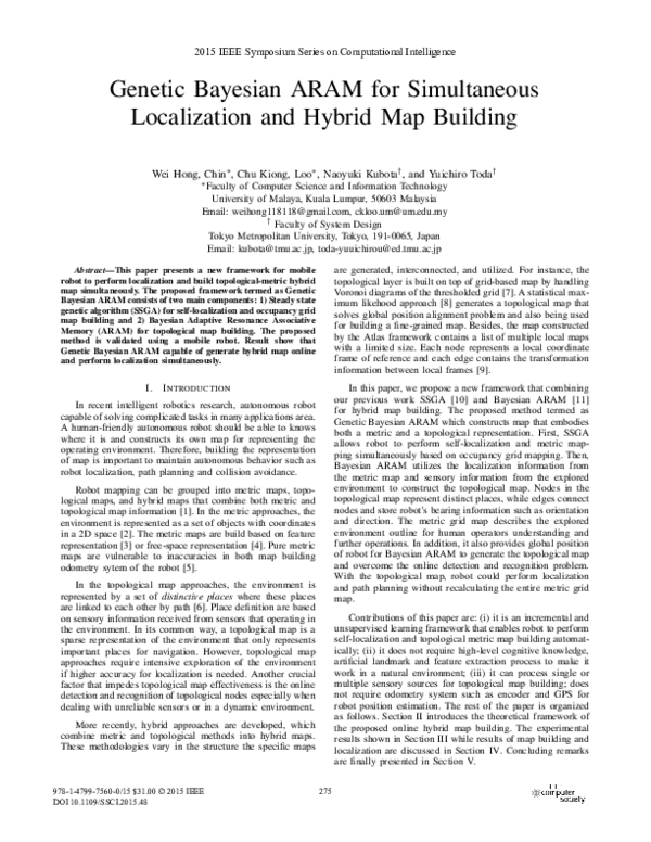 Pdf Genetic Bayesian Aram For Simultaneous Localization And Hybrid Map Building