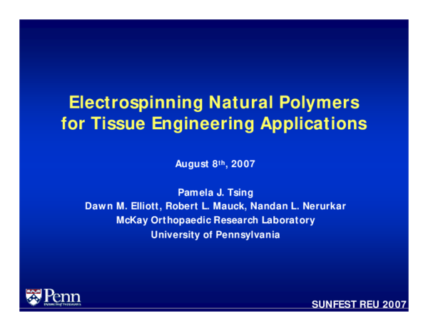 (PDF) Electrospinning Natural Polymers for Tissue Engineering Applications
