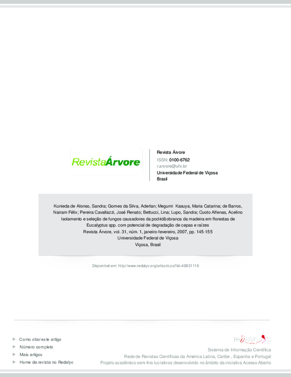 (PDF) ISOLATION AND SCREENING OF WOOD WHITE ROT FUNGI FROM Eucalyptus ...
