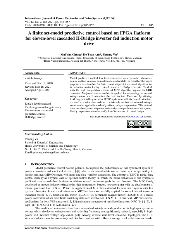 Pdf Fpga Based Control For Eleven Level Inverter