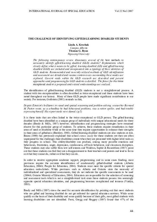 PDF The Challenge Of Identifying Gifted Learning Disabled Students pdf-the-challenge-of-identifying-gifted-learning-disabled-students