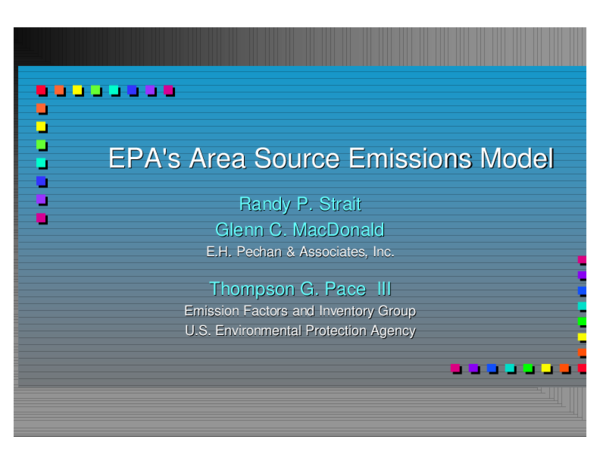 (PDF) EPA's area source emissions model
