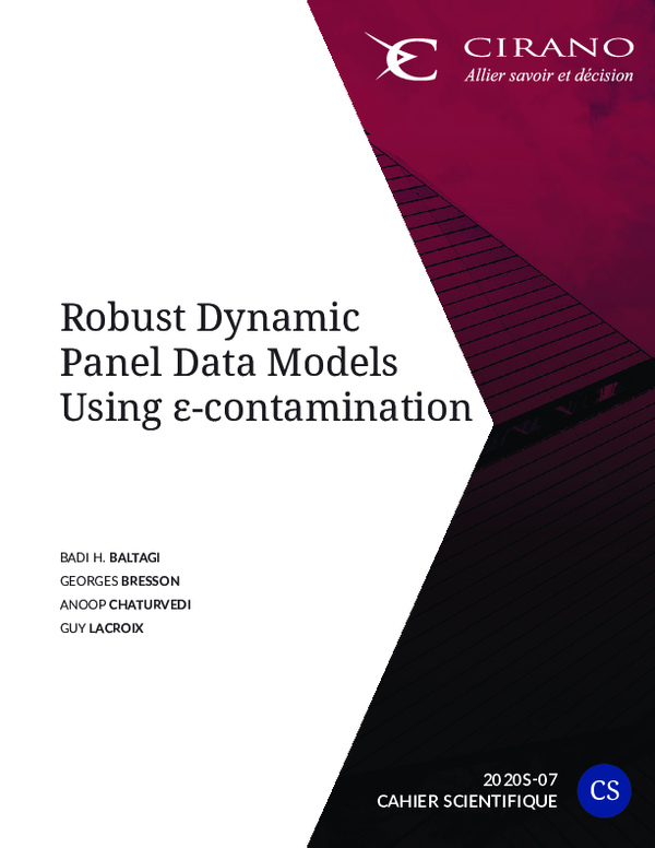 (PDF) Robust Dynamic Panel Data Models Using ε-contamination