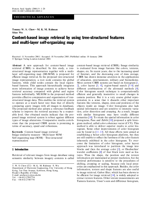 (PDF) Content-based image retrieval by using tree-structured features and multi-layer self ...